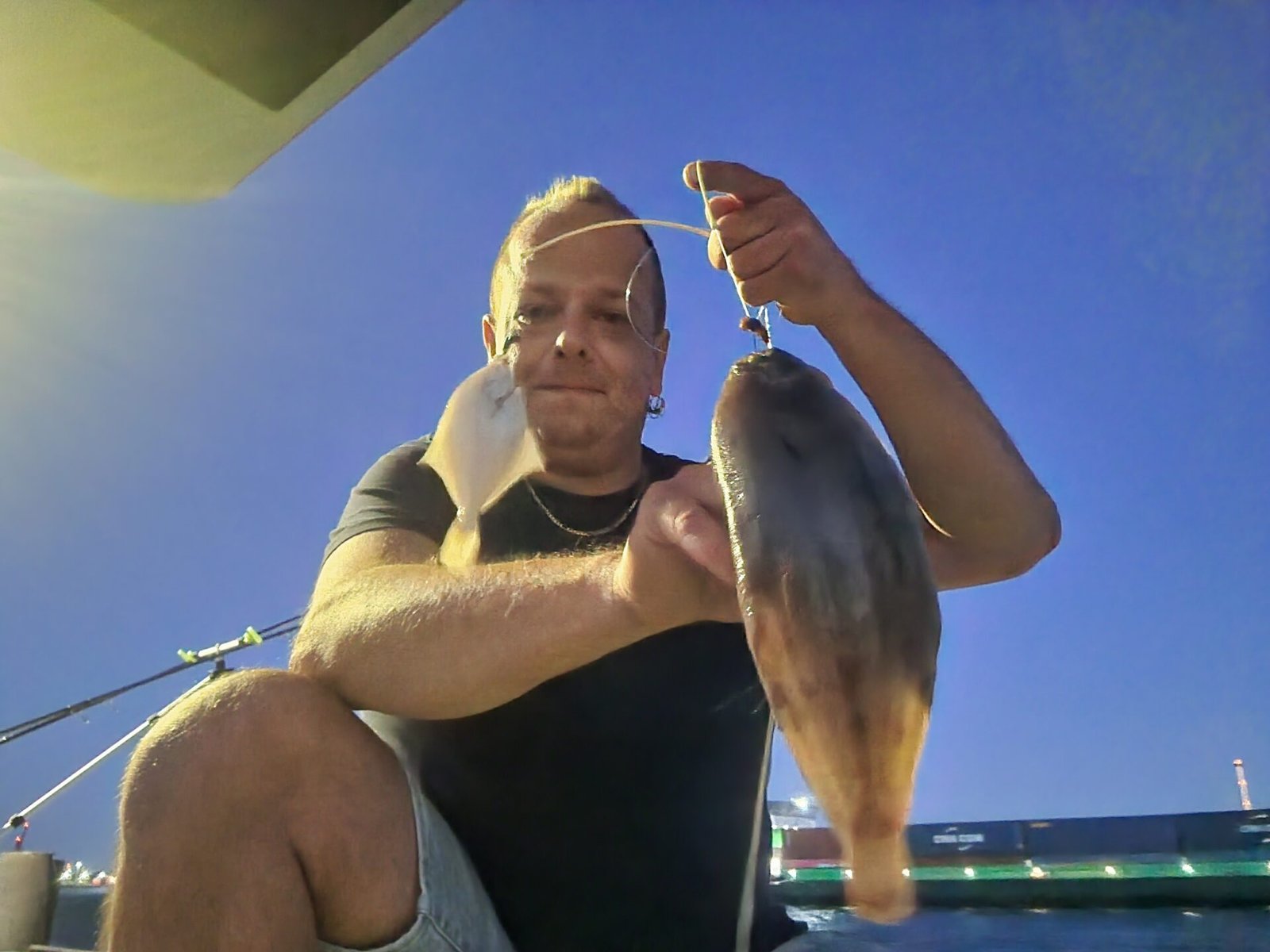 nachtvissen op tong bij het ponton – martijn boone’s vangst